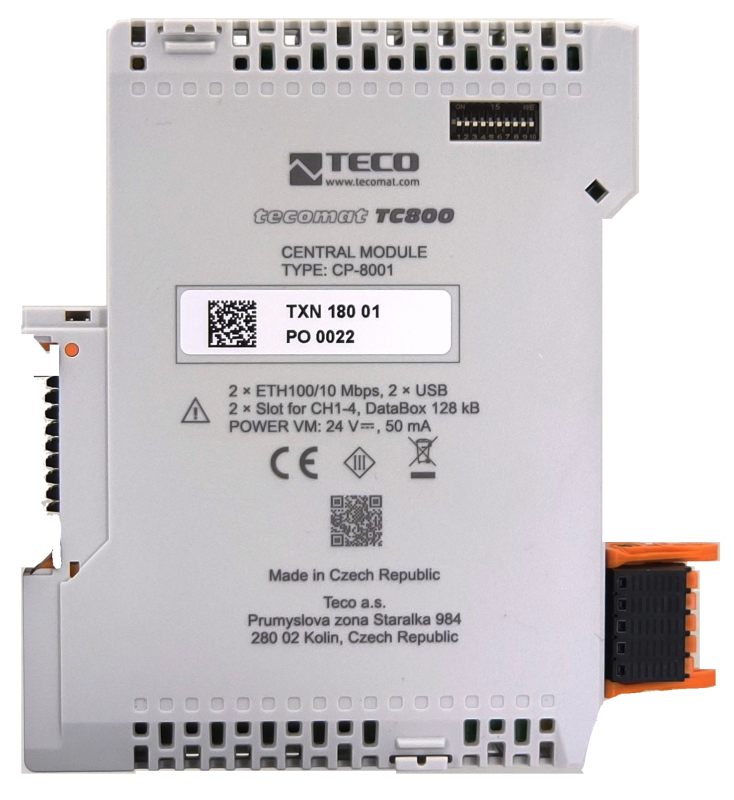 CP-8001 - TC800 - Centrální moduly / Teco Catalog